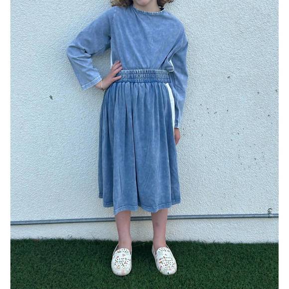 JUNEES | Bottoms | New Junees Cabana Skirt In Light Denim | Poshmark